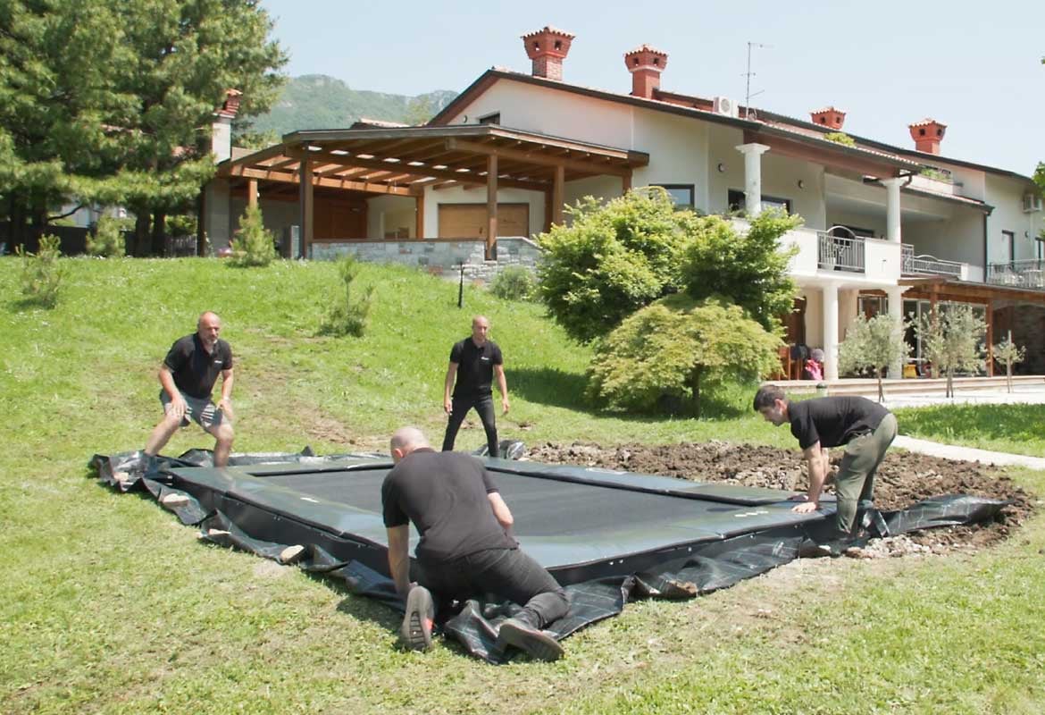 How to install an inground trampoline