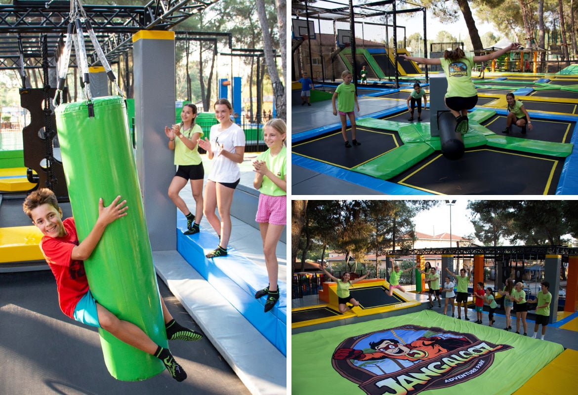 Our most beautiful outdoor Trampoline park designs