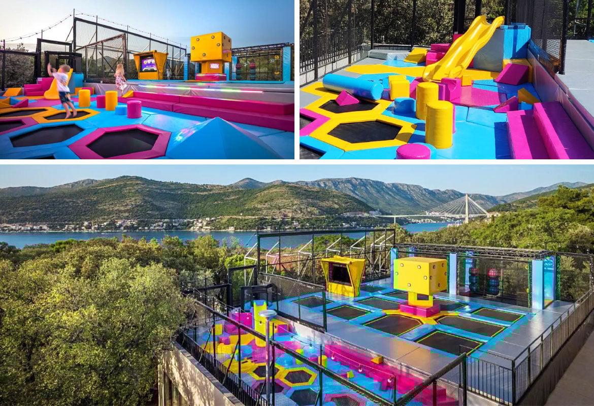 Our most beautiful outdoor Trampoline park designs