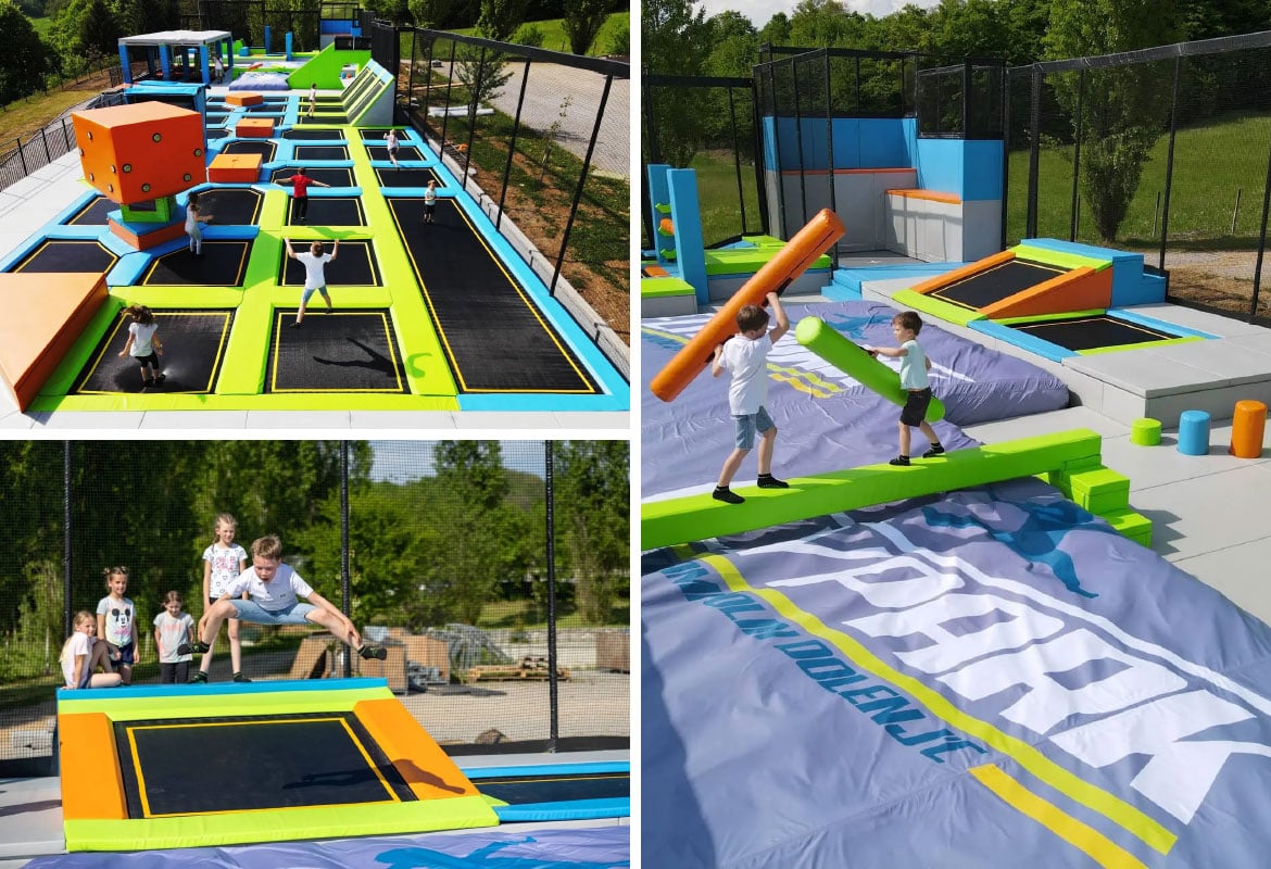 Our most beautiful outdoor Trampoline park designs