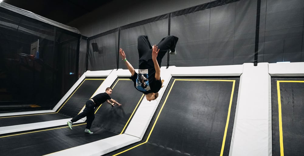 Trampoline park jumping mats & springs